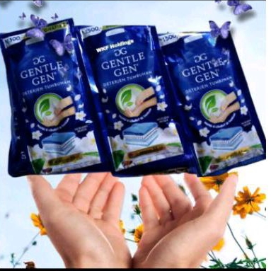 Jual Gentle Gen Deterjen Cair BIRU/PINK konsentrat Kemasan Sachet ...
