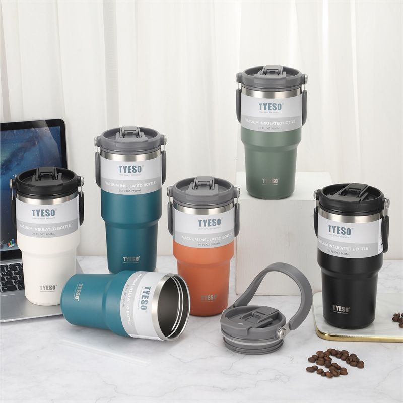 Jual Tyeso Tumbler Handle 2in1 Stainless Steel Original Mug Coffee Vacuum Insulated Bottle ...