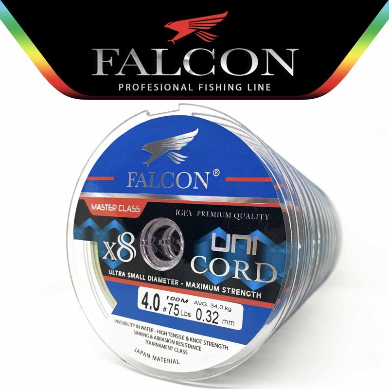 Jual Senar Pe X8 Falcon Uni Cord Multi colour Connecting | Shopee Indonesia