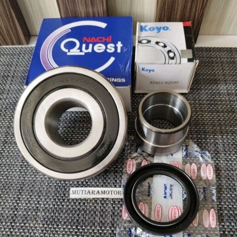 Jual BEARING SET + SEAL RODA BELAKANG GRANDMAX LUXIO (SEAL CORTECO) | Shopee Indonesia