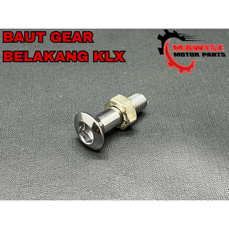 Jual BAUT GEAR BELAKANG KLX - Baut GEAR gir Gigi BELAKANG kawasaki KLX 150 D TRACKER Plus MUR ...