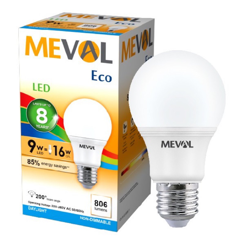 Jual LAMPU LED 9W BULB MEVAL | Shopee Indonesia