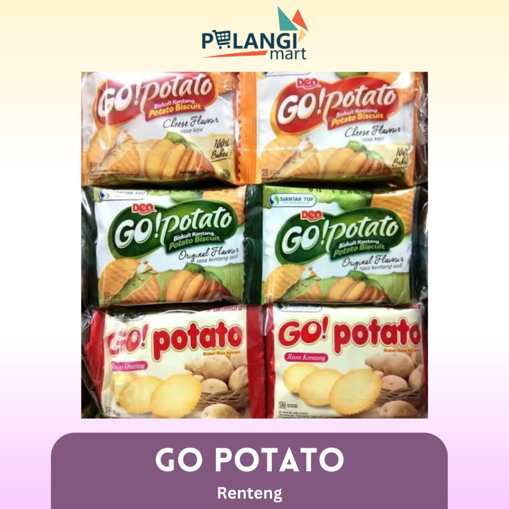 Jual BISKUIT KENTANG GO POTATO RENTENG ISI 10X8 GR | Shopee Indonesia