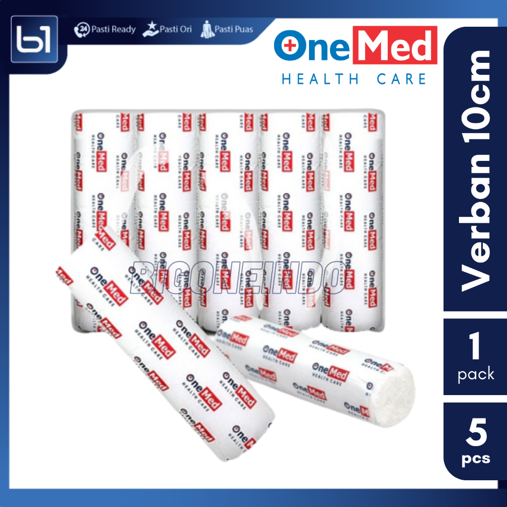 Jual Kasa Verban Gulung OneMed 10cm 5 Roll, Kassa Kain Perban Pembalut ...