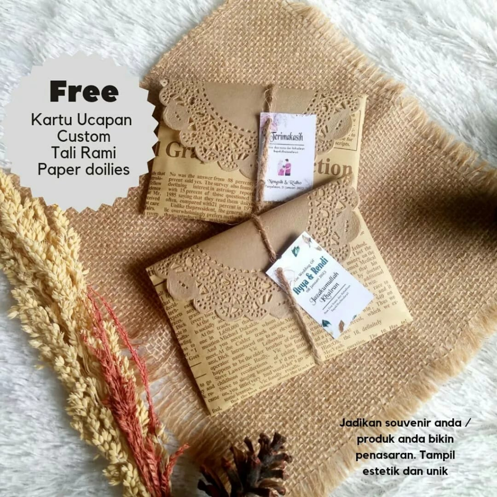 Jual Custom Amplop souvenir/ amplop kertas samson / amplop coklat ...