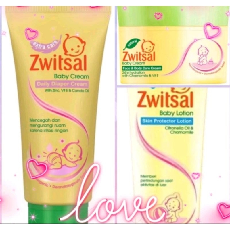 Jual Zwitsal Lotion cream 50ml 100ml Facial & Body Baby Skin Protector ...
