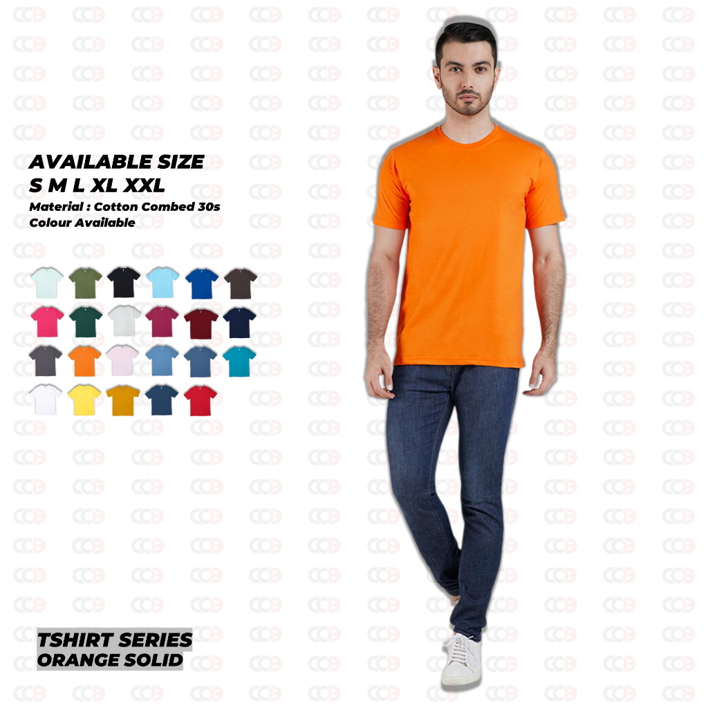 Jual Kaos Polos Lengan Pendek Orange Solid Cotton Combed 30s | Shopee ... Jual Kaos Polos Lengan Pendek Orange Solid Cotton Combed 30s | Shopee ...