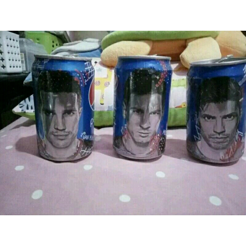 Jual koleksi kaleng soda kosong Pepsi Cola World Cup 2014 Lionel Messi ...