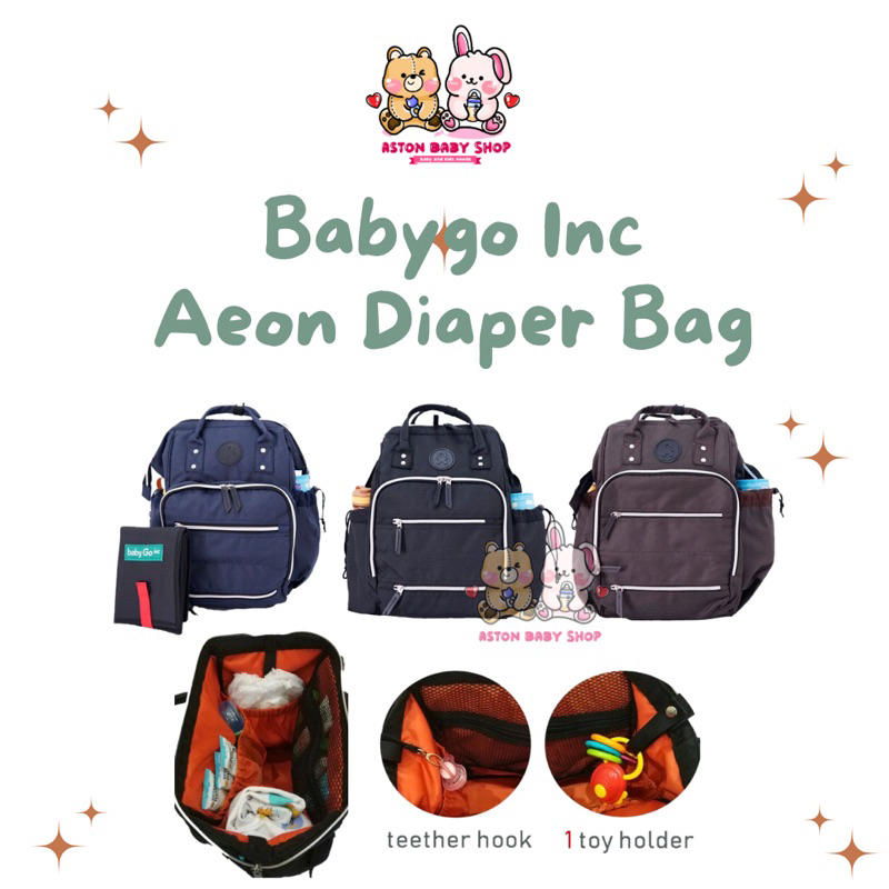 Jual Babygo inc Aeon Diaper Bag Babygoinc Aeon Backpack Tas Popok Bayi ...