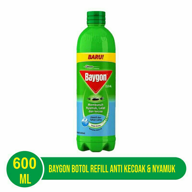 Jual BAYGON OIL SPRAY 600 ML BAYGON LIQUID REFILL TANPA AROMA | Shopee Indonesia