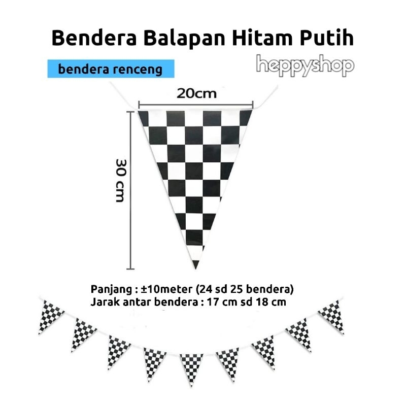 Jual Bendera Balapan Hitam Putih, Bendera Start | Shopee Indonesia