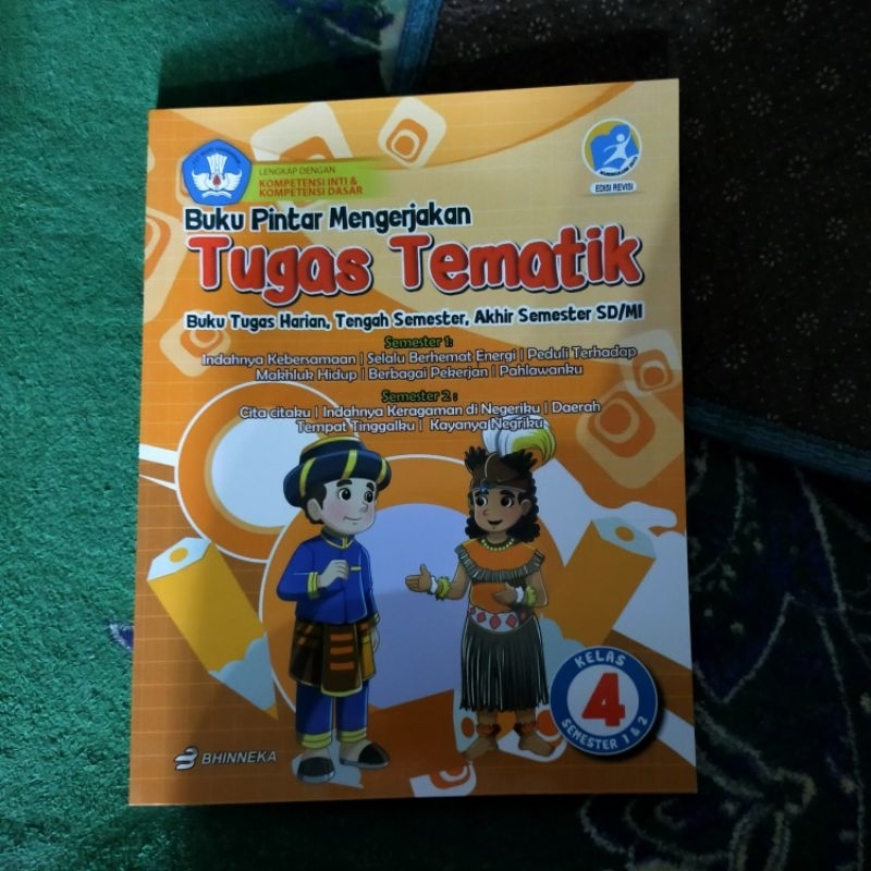 Jual Original Buku Pintar Mengerjakan Tugas Tematik Plus Kunci Jawaban