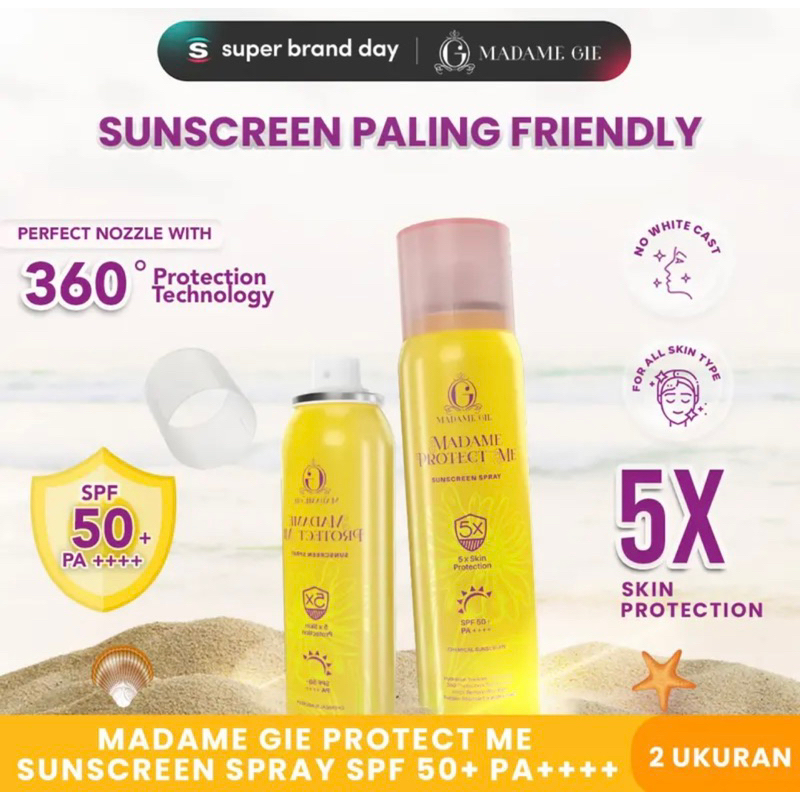 Jual madamgie protect Me spray sunscreen Gie Madame Protect Me ...