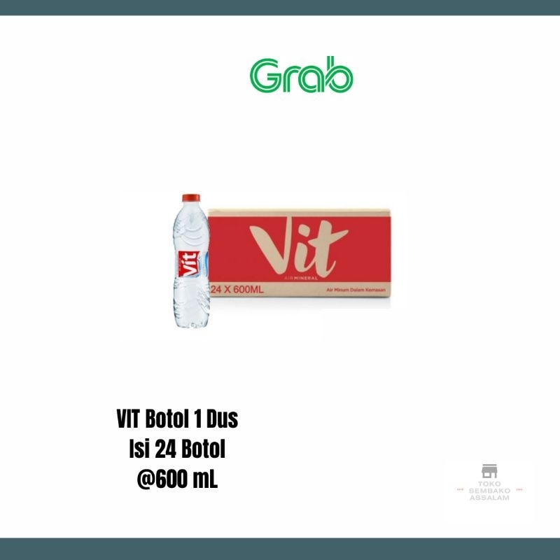 Jual Vit botol 1 karton 600 ml / Vit karton 600 ml / Vit botol 24 pcs ...