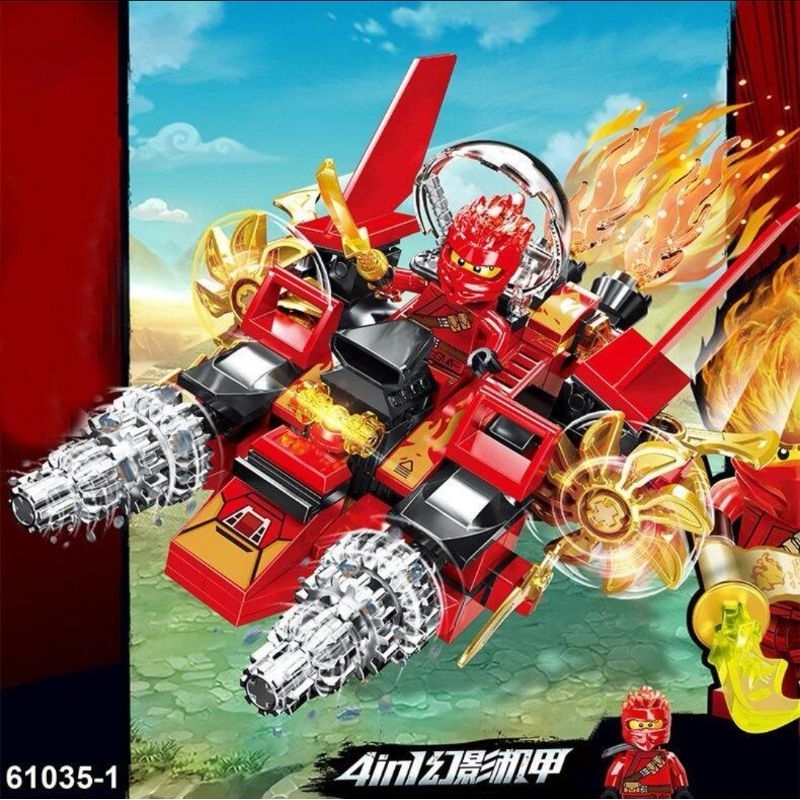 Jual LW1040 - Mainan Balok susun bricks blocks ninja dragon 4in1 Besar ...