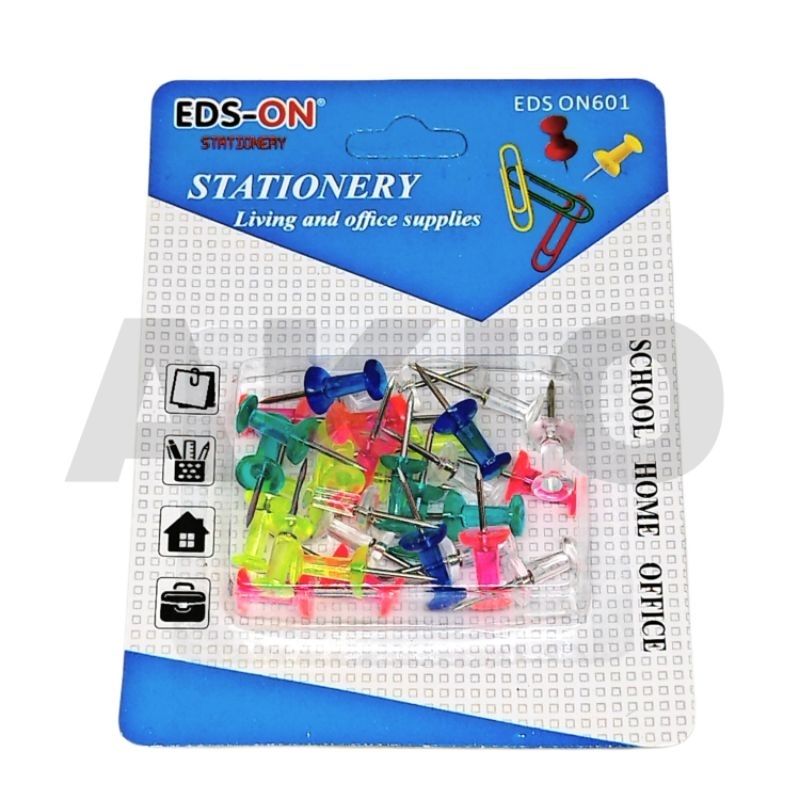 Jual Push Pin Lucu Transparan EDS-ON 601 Bening Kertas Jarum Tekan Paku ...