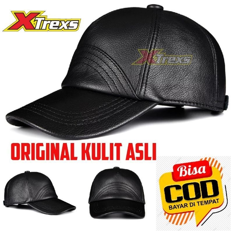 Jual Topi Kulit Asli Pria NEW R&B Topi baseball kulit asli original ...