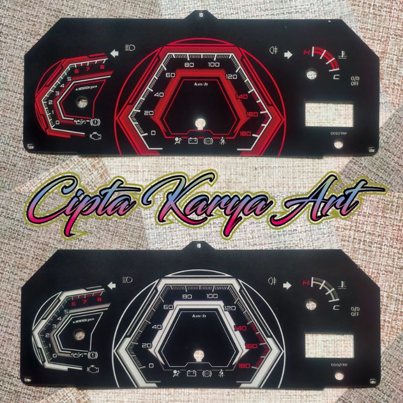Jual papan panel speedometer grandmax minibus RPM variasi custom ...