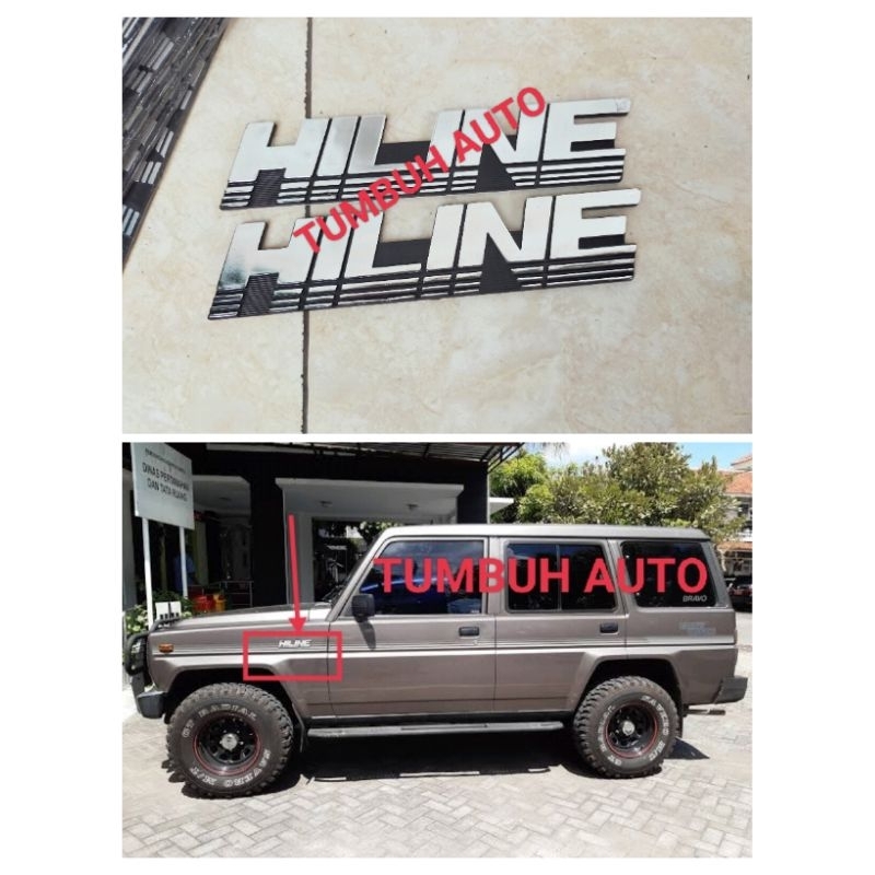 Jual Emblem Tulisan Hiline 1 Pcs Daihatsu Taft Long Bravo Ranger 4x2 ...