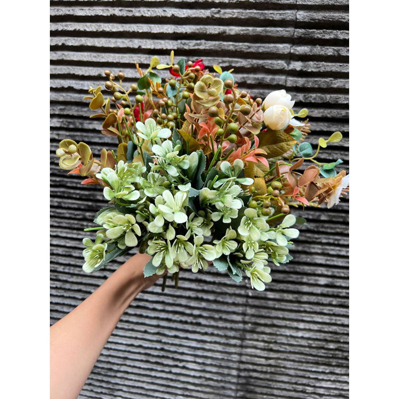 Jual Daun Pohon Tangkai Dekorasi Tanaman Cemara Pakis/ Mawar/ Maple dll ...