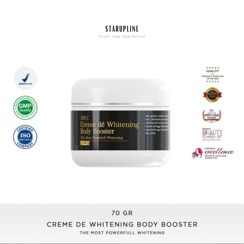 Jual BEC Crème de Whitening Body Booster | BOOSTER BEC SKIN EXPERT ...
