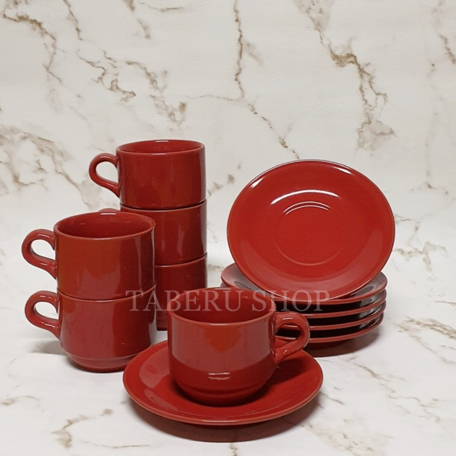 Jual Cangkir Set / Tea Set Lucky 6 Set | Shopee Indonesia