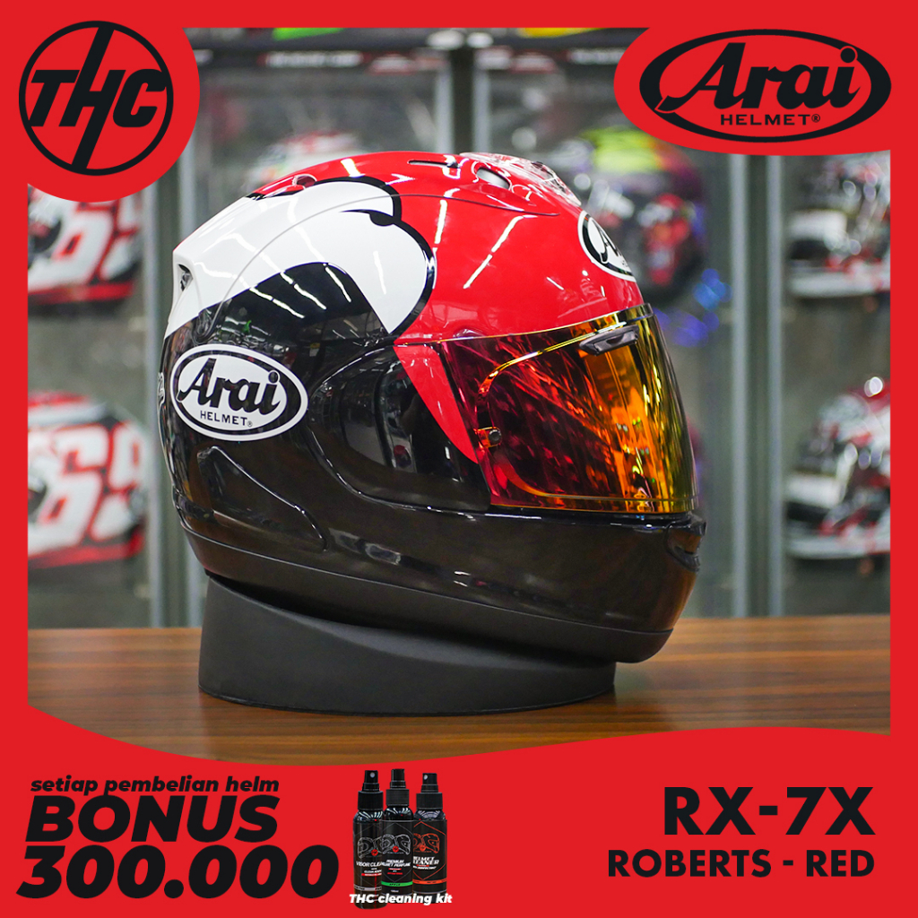 Jual ARAI RX7X ROBERT RED | Shopee Indonesia