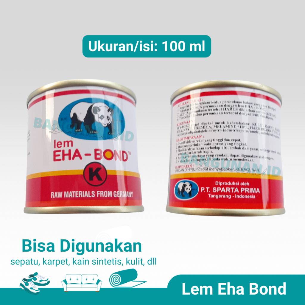 Jual Lem Kuning Eha Bond / Lem Eha Bond Merah 100ml (Lem Kulit Sofa ...