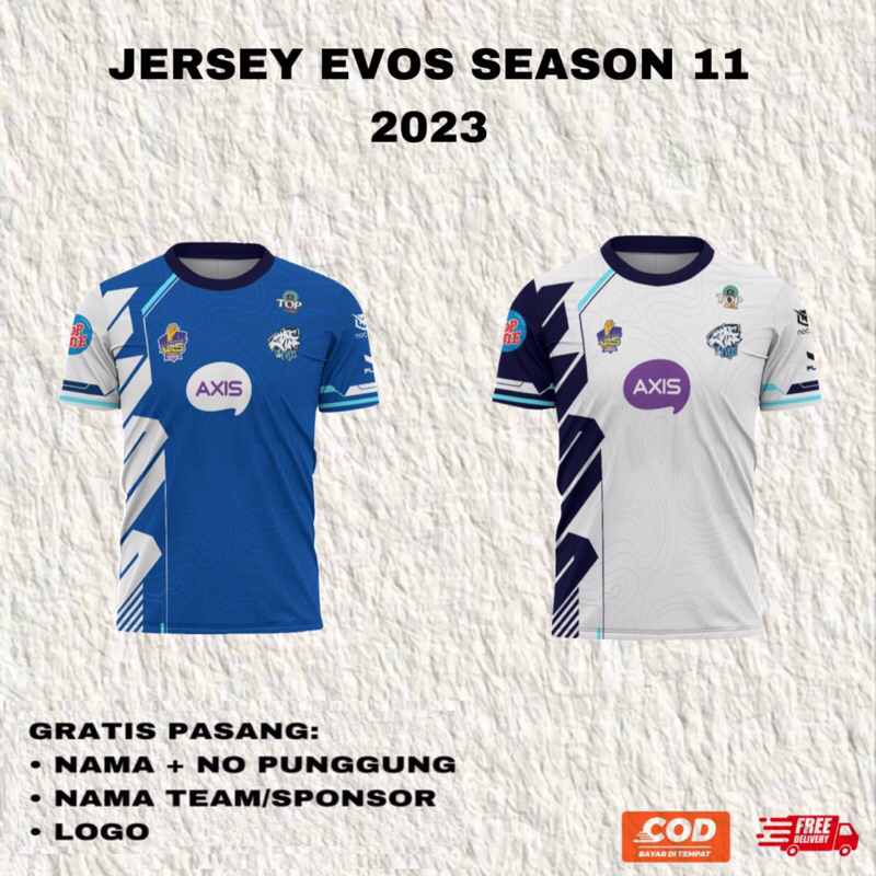 Jual Jersey Evos Season 11 Premium Terbaru Gratis Pasang Nama dan Nomor ...