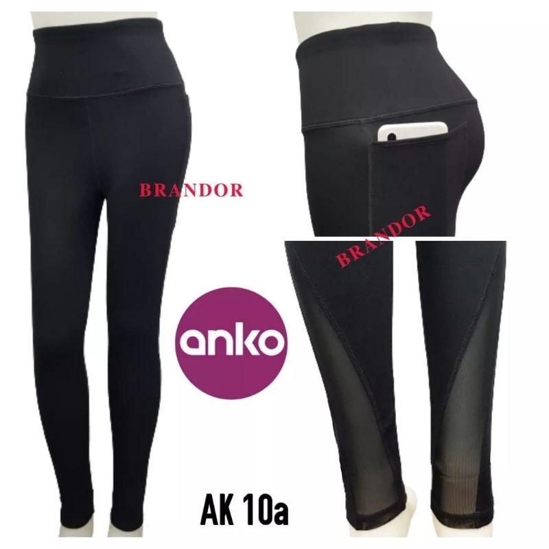 Jual AKLG10 -upd 1okt24 HIGH WAIST MESH ANKLE LEGGING By ANKO | Shopee ...