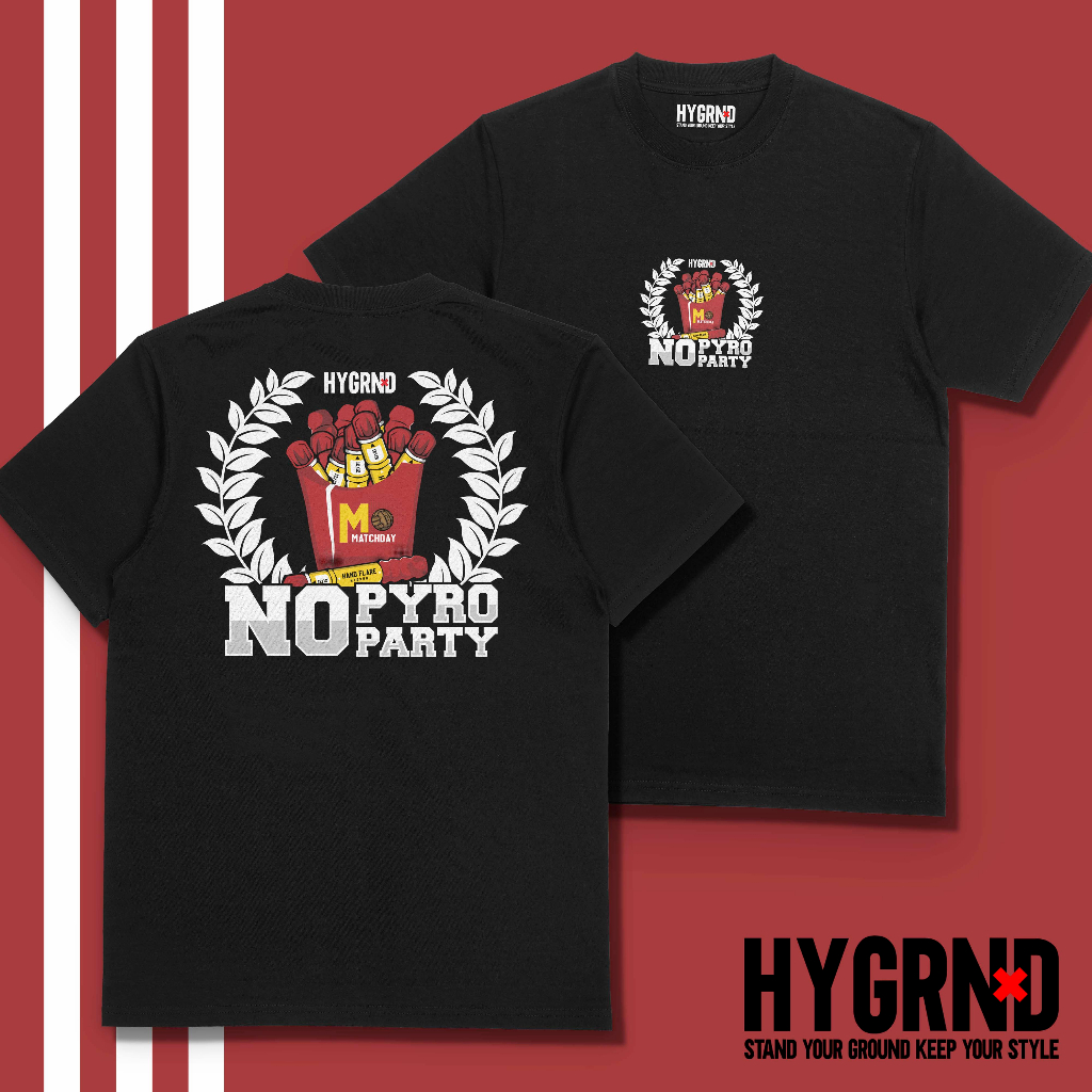 Jual Heyground Casual "No Pyro No Party " - Football Culture/Hooligans ...