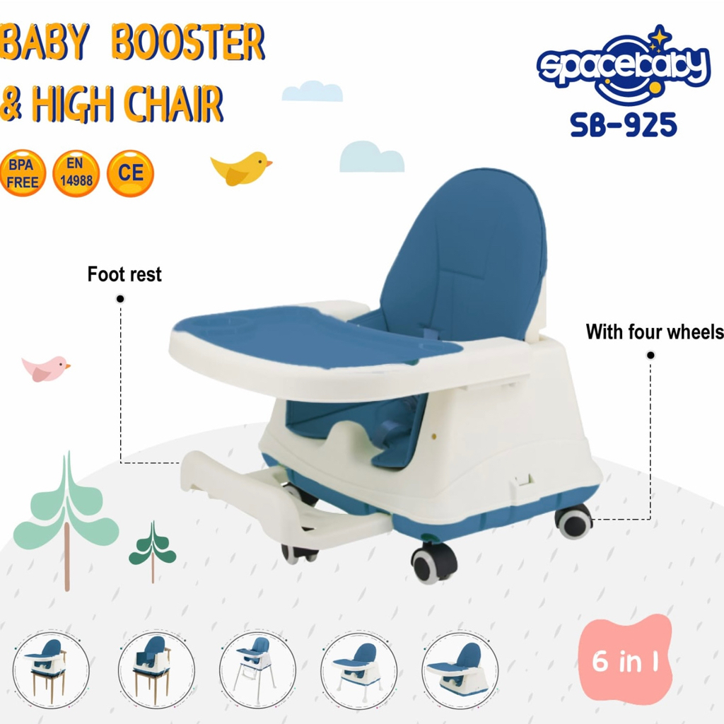Jual SPACE BABY HIGH CHAIR 4IN1 SB-918 SB 918 SB918 || SPACE BABY SB917 ...