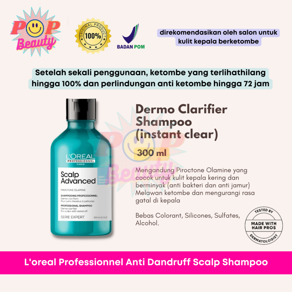 Jual Loreal Serie Expert Instant Clear Dermo Clarifier Shampoo 300 ml ...