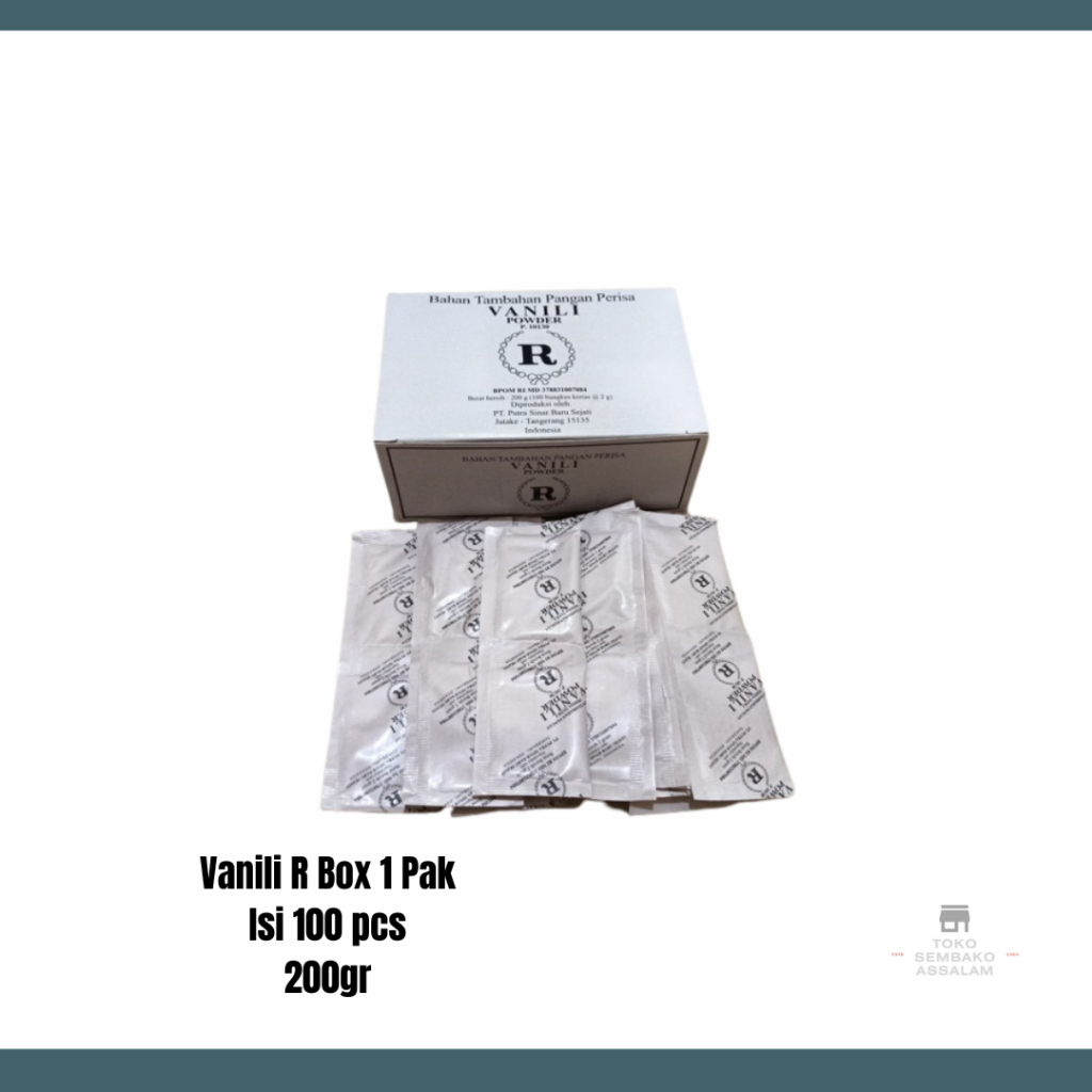 Jual Vanili Bubuk R box / Vanili bubuk R 1 Pak / Vanili Bubuk R 200 gr ...