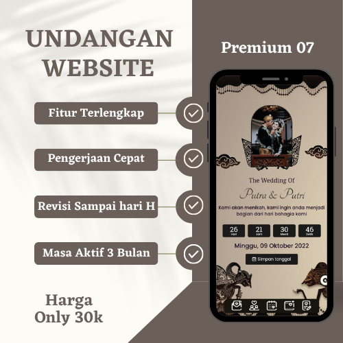 Jual Undangan Digital Website Undangan Pernikahan Online Undangan Web ...