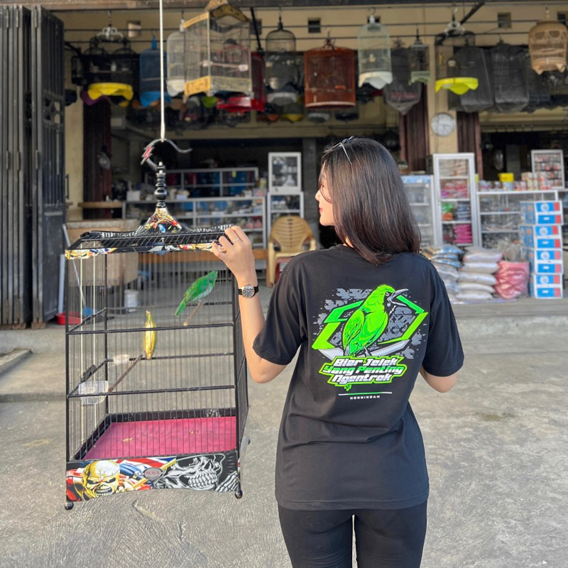 Jual (COD) KAOS BURUNG SULTAN KICAU CUCAK IJO V3 (FREE PAKAN BURUNG ...