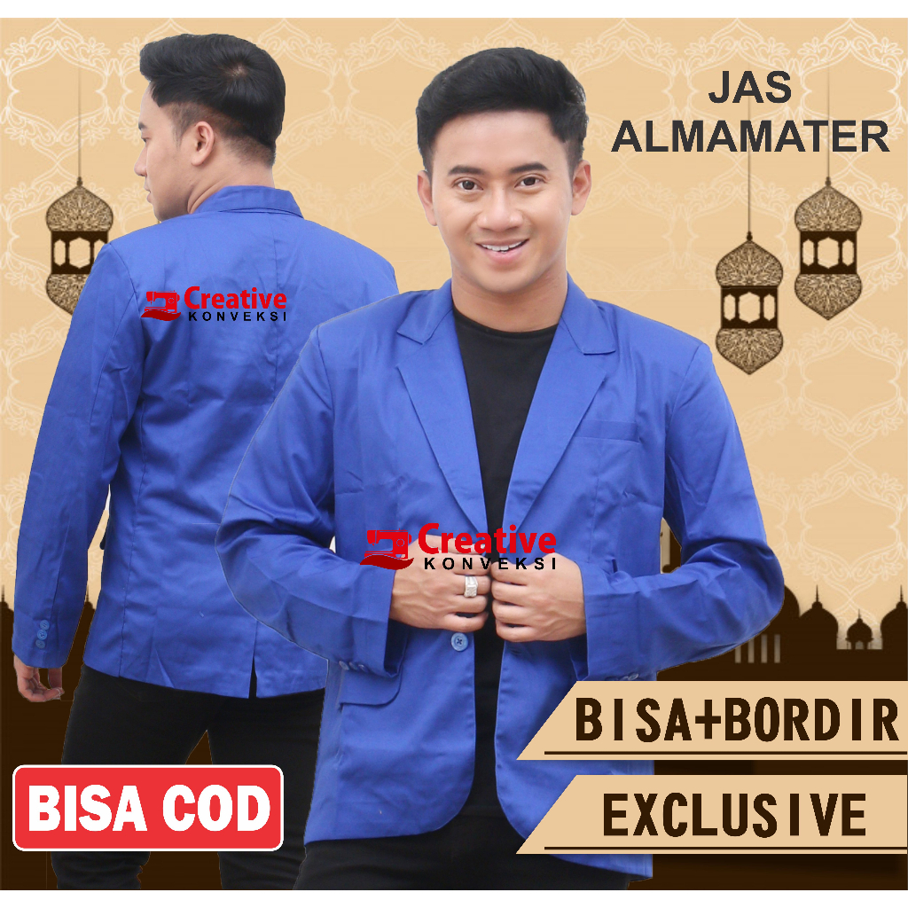 Jual JAS BIRU BENHUR FULL FURING custom desain / JAS BIRU BCA full ...