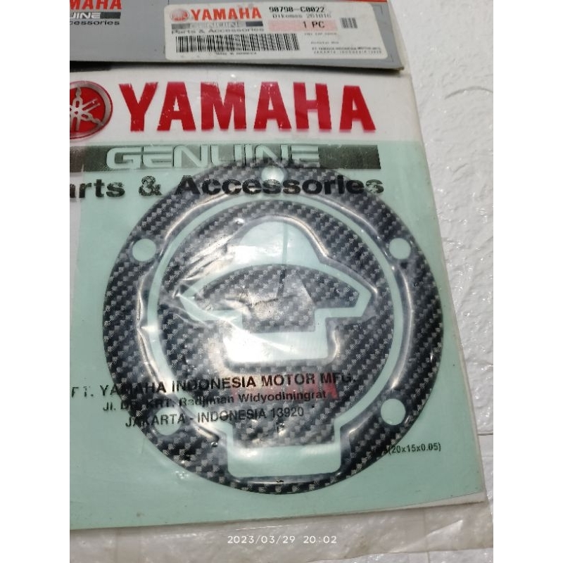 Jual pad cap cover tutup tangki carbon original R25 MT25 R15 2014 2016 ...
