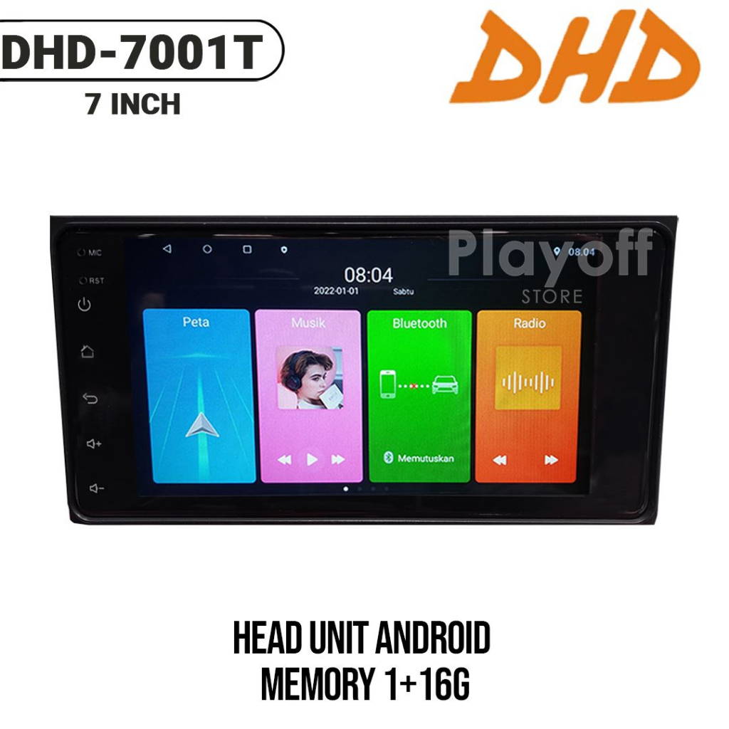 Jual Head Unit ANDROID 7 Inch (Plug and Play Ukuran dan Socket TOYOTA ...