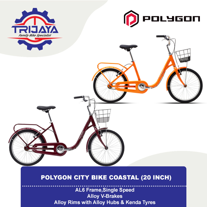 Jual Polygon Coastal [20 inch] City Bike Single Speed | Shopee Indonesia