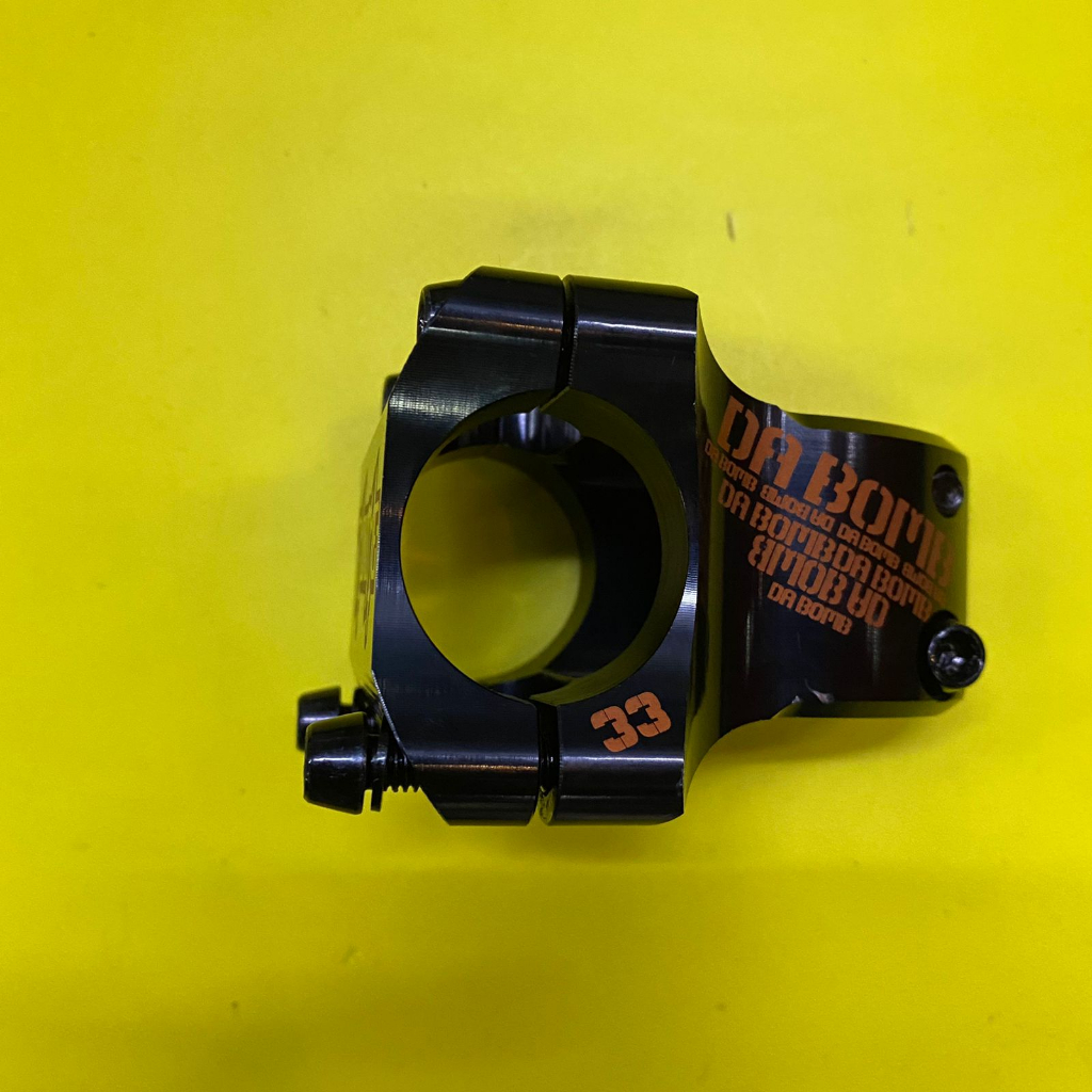 Jual stem dabomb mini me black orange stem sepeda 31.8 original stem ...
