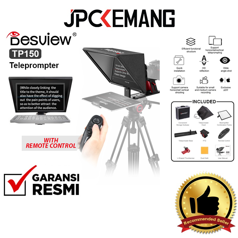 Jual Desview TP150 Portable Universal Teleprompter Camera TP 150 Garansi Resmi | Shopee Indonesia