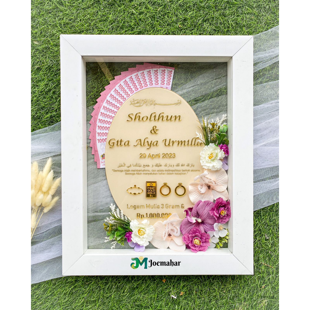 Jual Mahar Pernikahan Custom Mahar Nikah Akrilik Brush Mahar Pernikahan ...