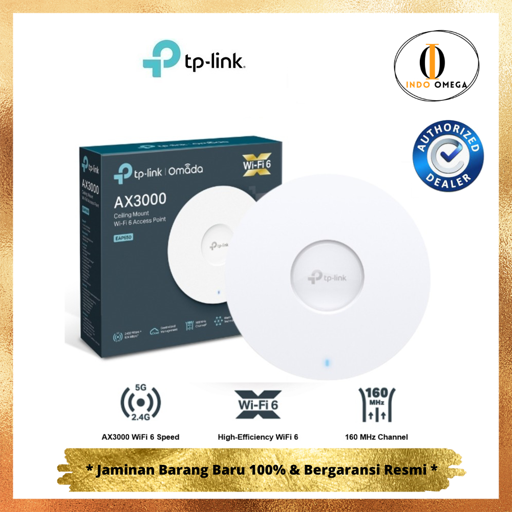Jual TP-LINK EAP650 AX3000 Ceiling Mount WiFi 6 Access Point | Shopee ...