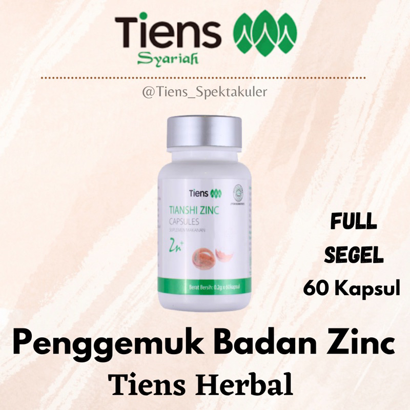Jual Tiens Nutrisi Anak Penggemuk Badan Zinc Capsule | Shopee Indonesia