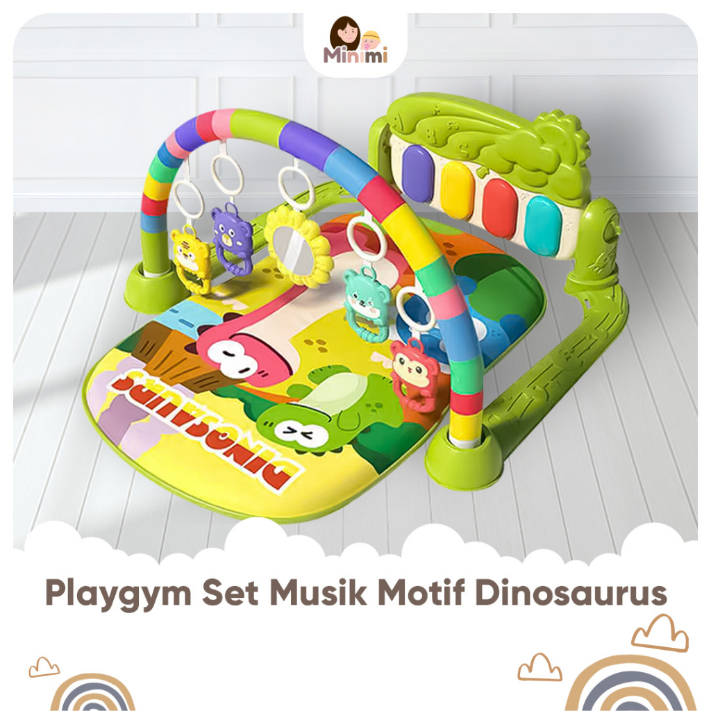 Jual Minimi Baby Playgym Playmate Set Music Play Gym Matras Mainan Anak ...