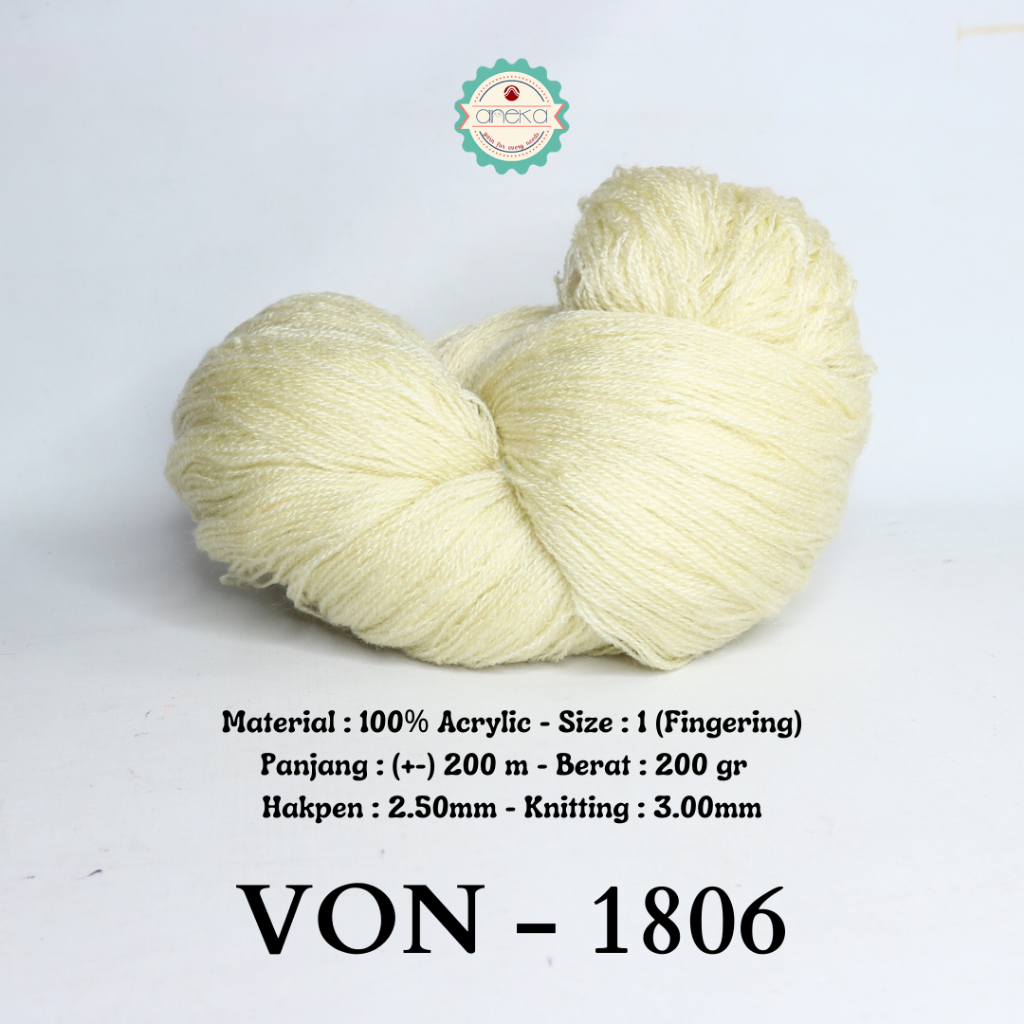 Jual KATALOG - Benang Rajut Wool / Wol / Siet Yarn 200 gram VONEL ...