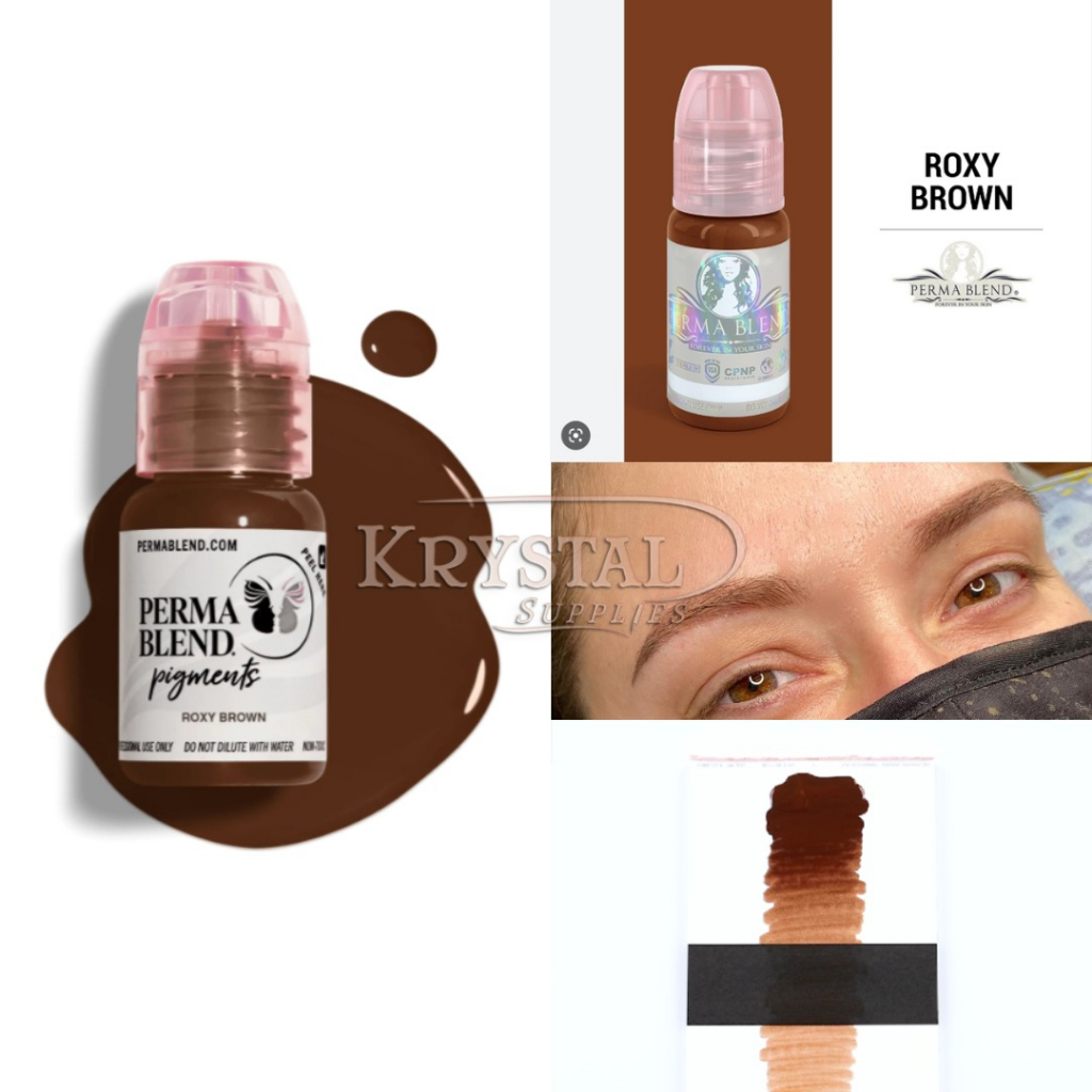 Jual Permablend Pigments Roxy Brown / Tinta Sulam Alis Perma Blend 15ml | Shopee Indonesia