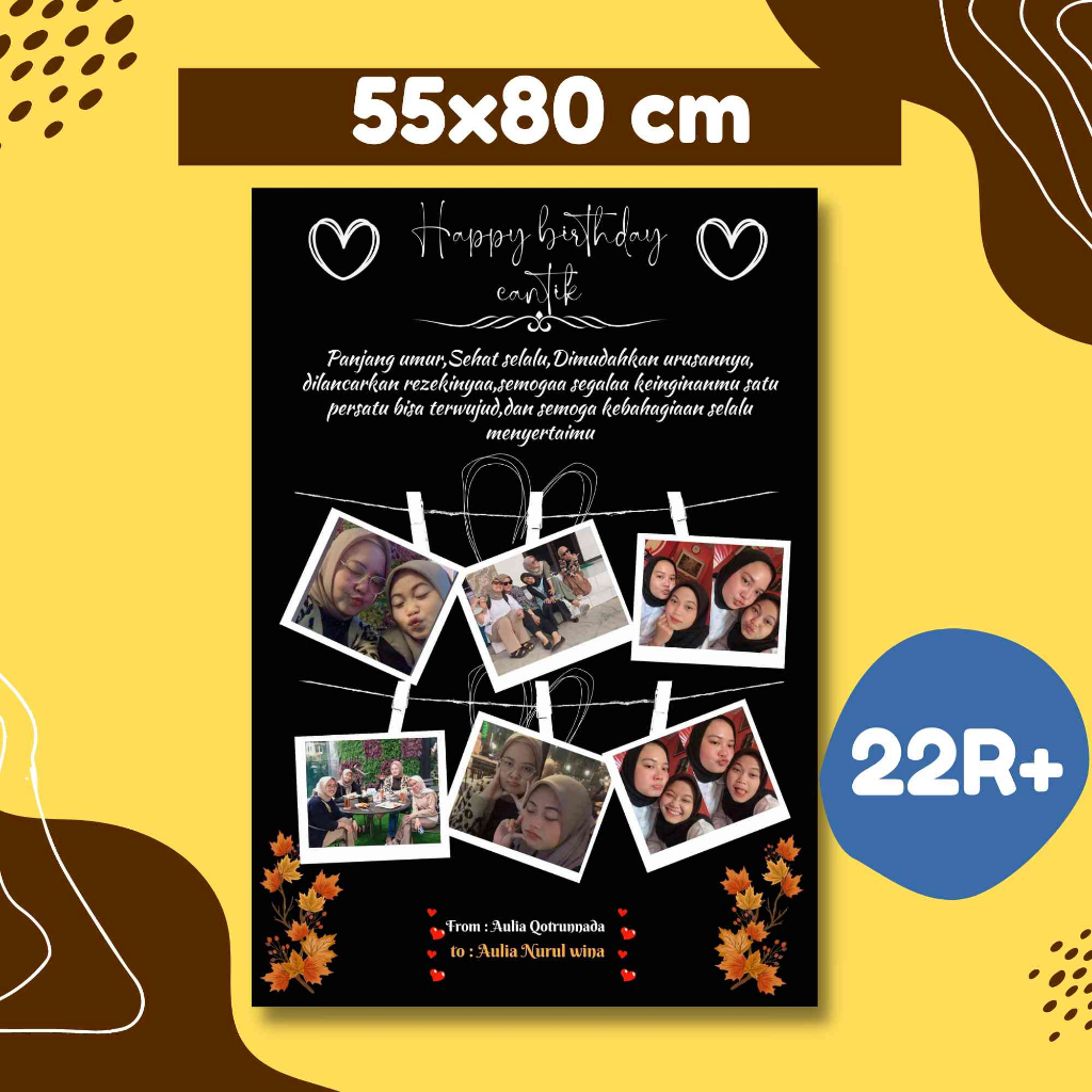 Jual CETAK FOTO BINGKAI CUSTOM 55X80CM tanpa po 55X80 CM FRAME papan ...