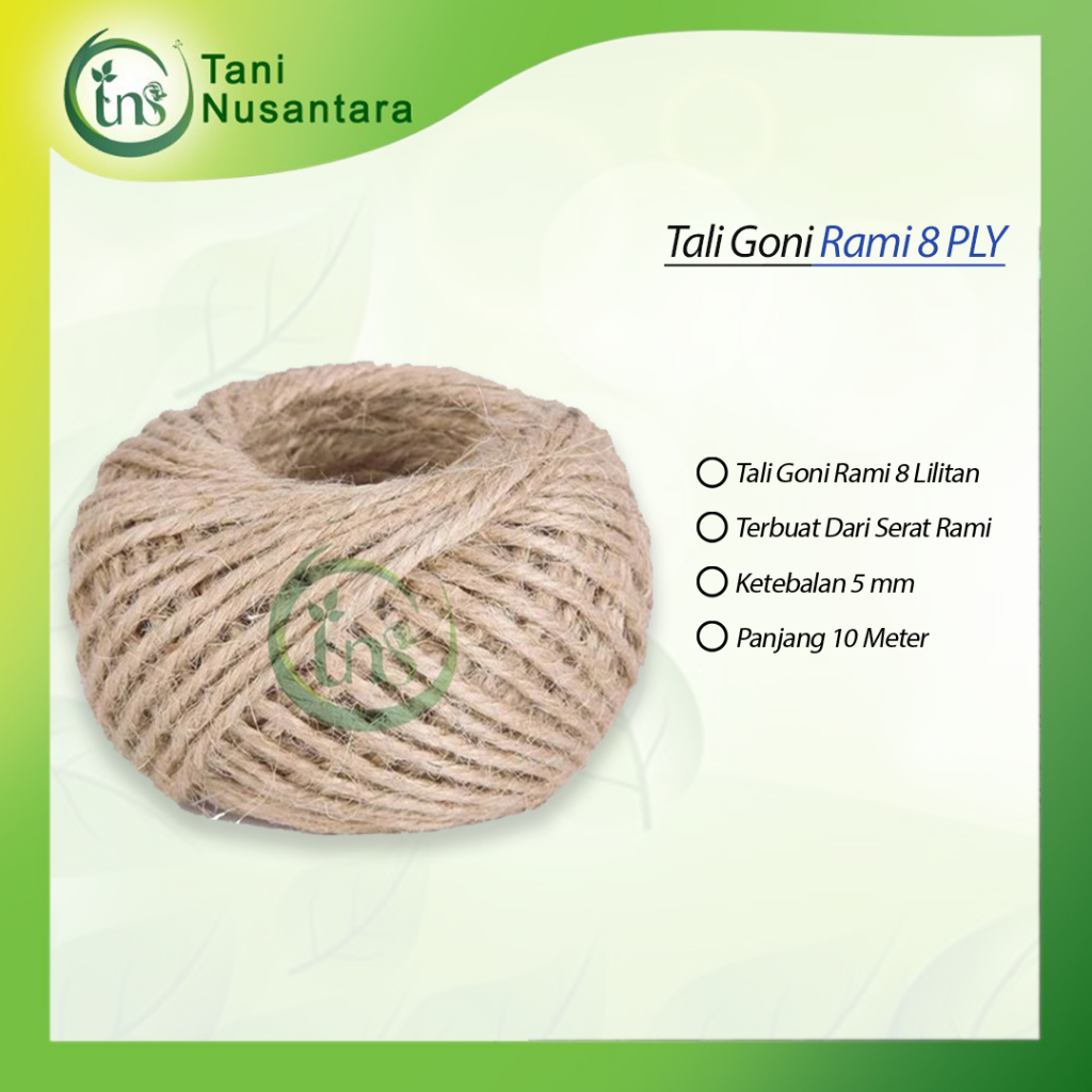 Jual tambang goni Tali Rami 8 ply per 10 meter / Tali goni Jerami ...